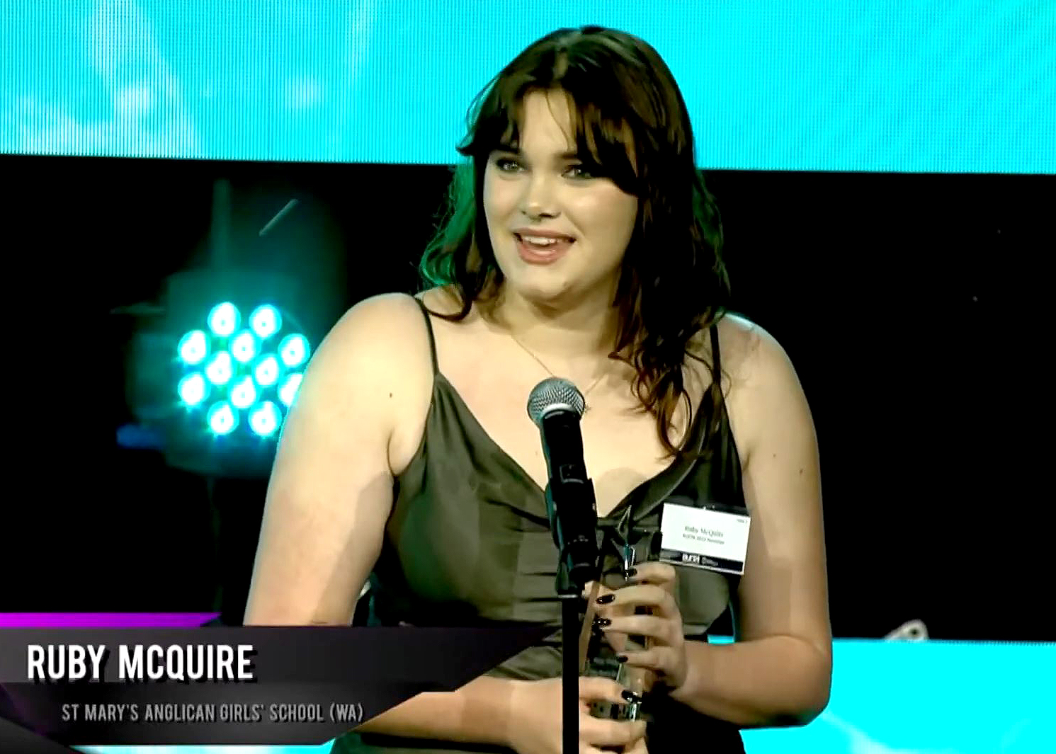 Ruby wins coveted BUFTA award - St Mary's Anglican Girls' School